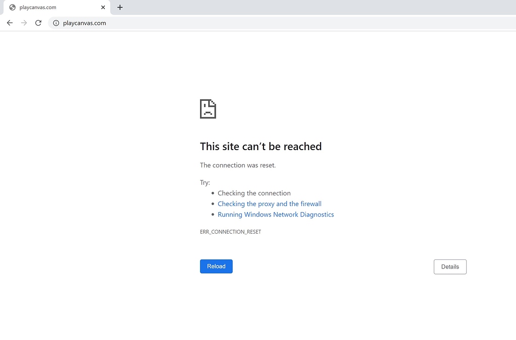 PlayCanvas website can't be reached? - Help & Support - PlayCanvas Discussion
