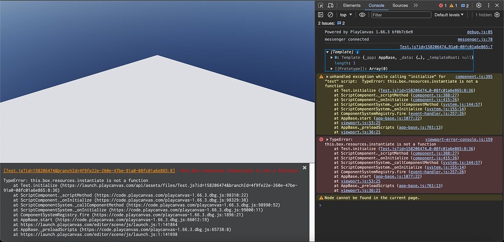 [SOLVED] Problem with instantiating - Help & Support - PlayCanvas Discussion