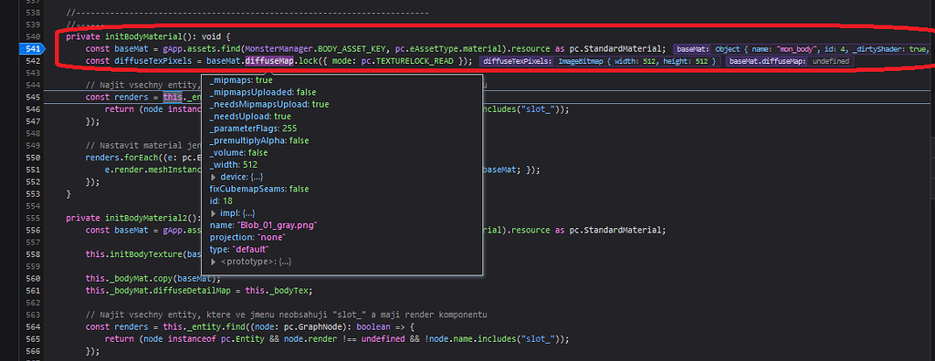 How to access pixels of material.diffuseMap - Help & Support ...