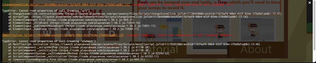 [SOLVED] Cannot read properties of null (reading 'element') and Cannot read properties of null ...