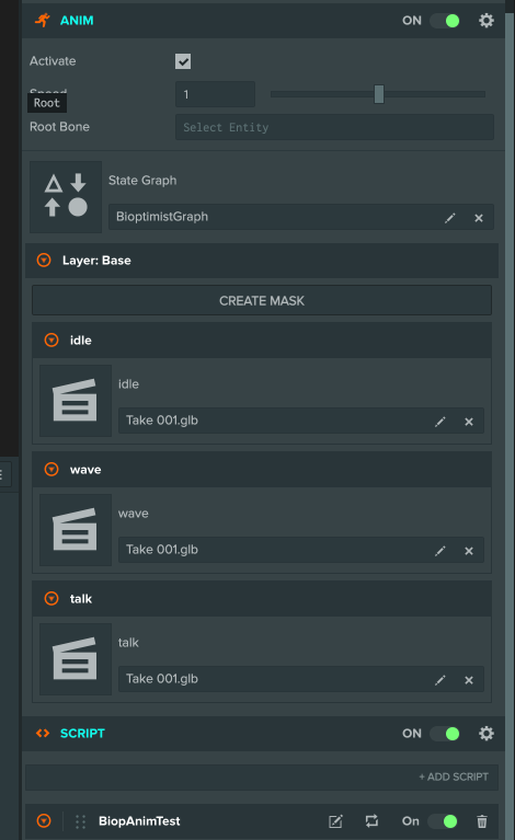 Anim component issue - Help & Support - PlayCanvas Discussion